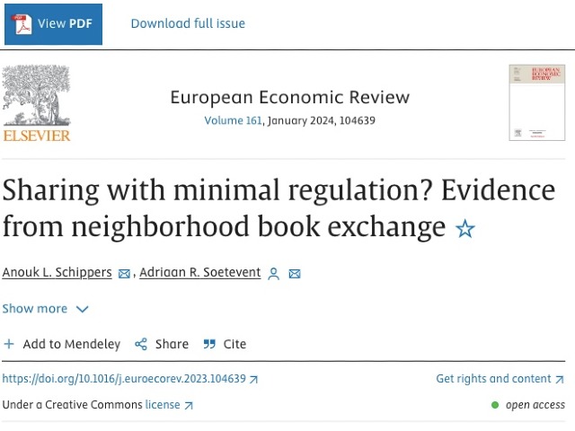 Open access publication in the spotlight (April) - 'Sharing with ...