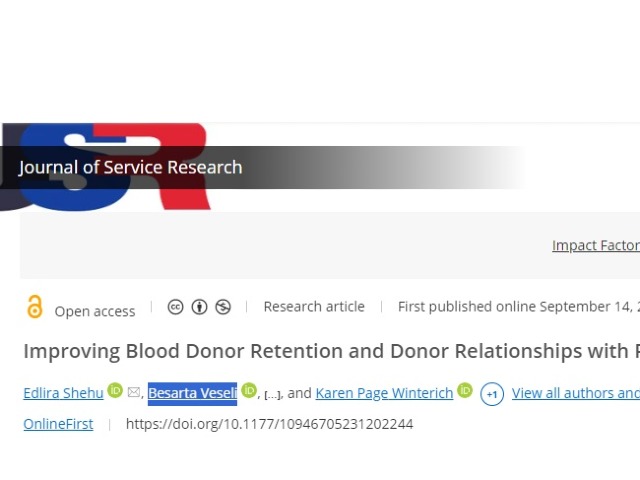 Open access publication in the spotlight (December) - 'Improving Blood Donor Retention and Donor ...
