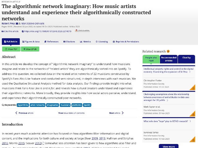 Open access publication in the spotlight (February) - 'The algorithmic ...